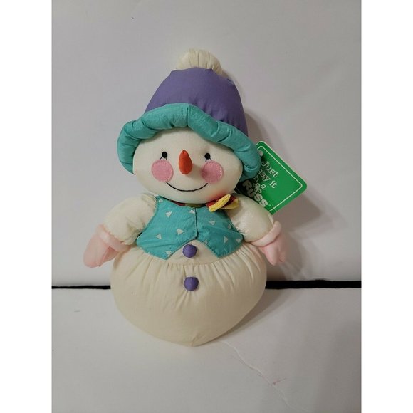 Russ | Toys | Vtg Tagged Russ Plush Snowman Luvpet | Poshmark